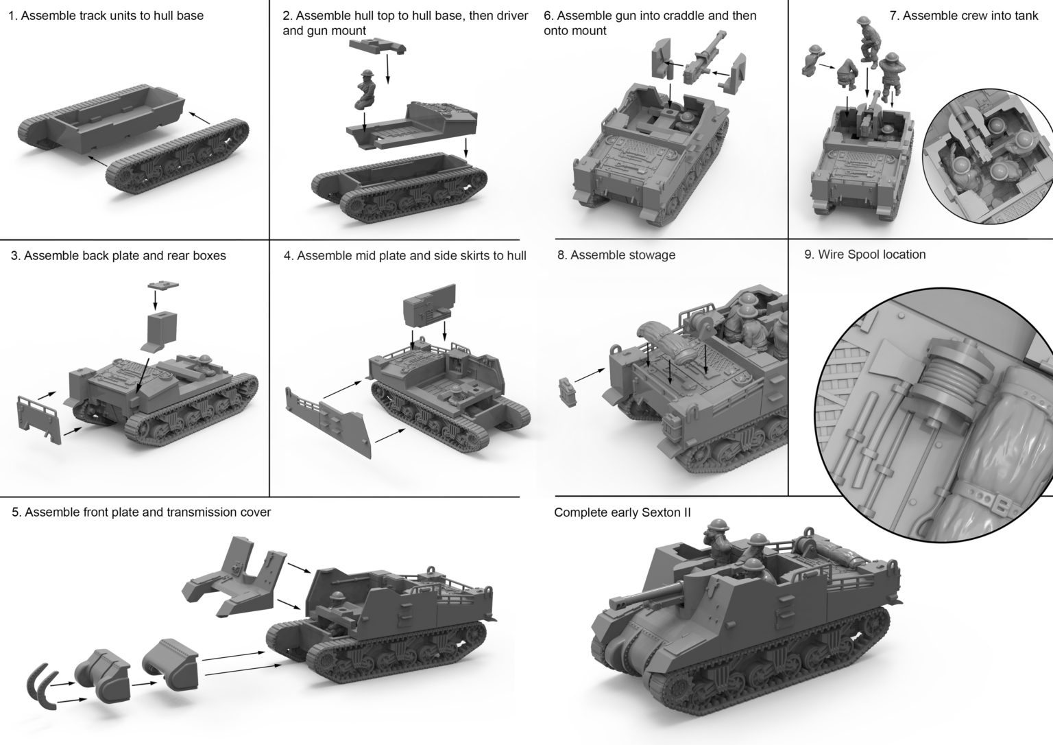 1/72nd REINFORCEMENT SEXTON – The Plastic Soldier Company