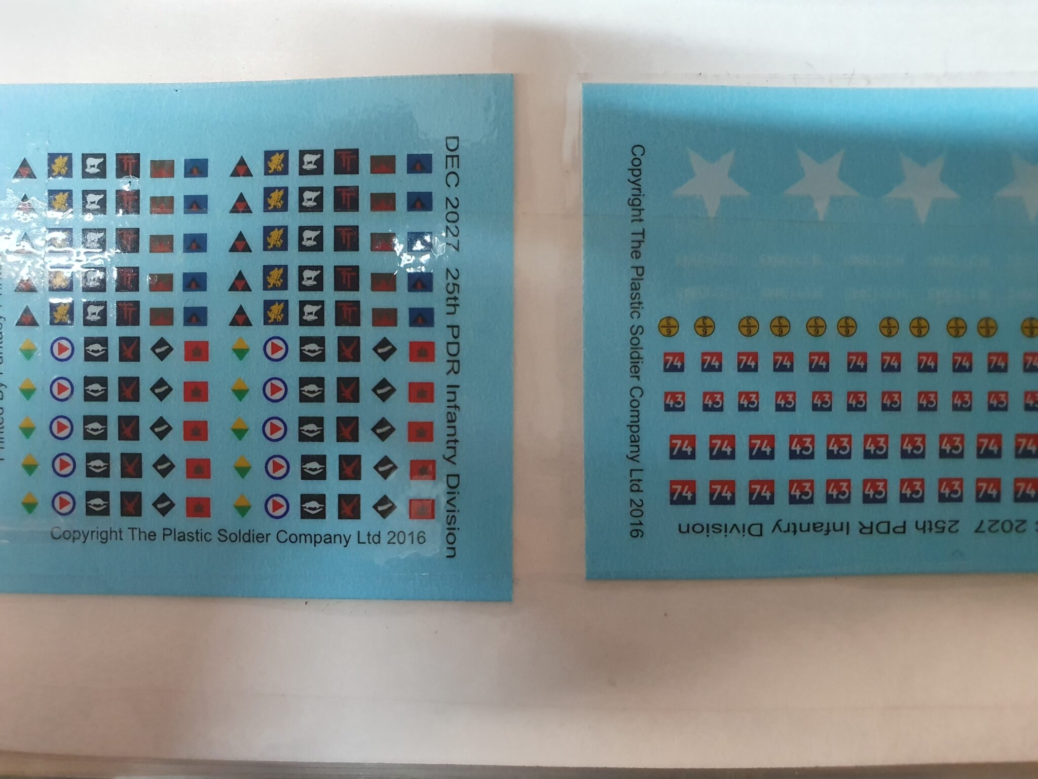 15mm 25 pdr gun Infantry Divisions decal pack – The Plastic Soldier Company